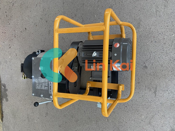 High Speed Lifting Belt Driven Cable Electric Winch Puller Machine For ...